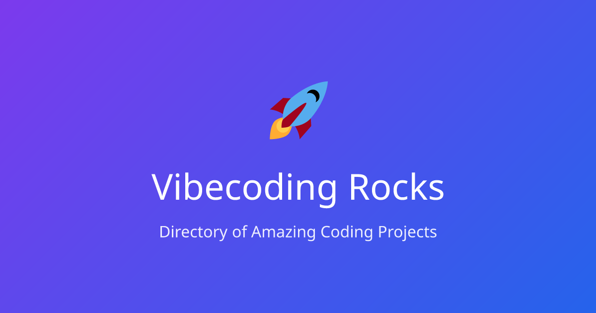 VibeCoding.rocks | Directory of Cool Vibe Coding Projects